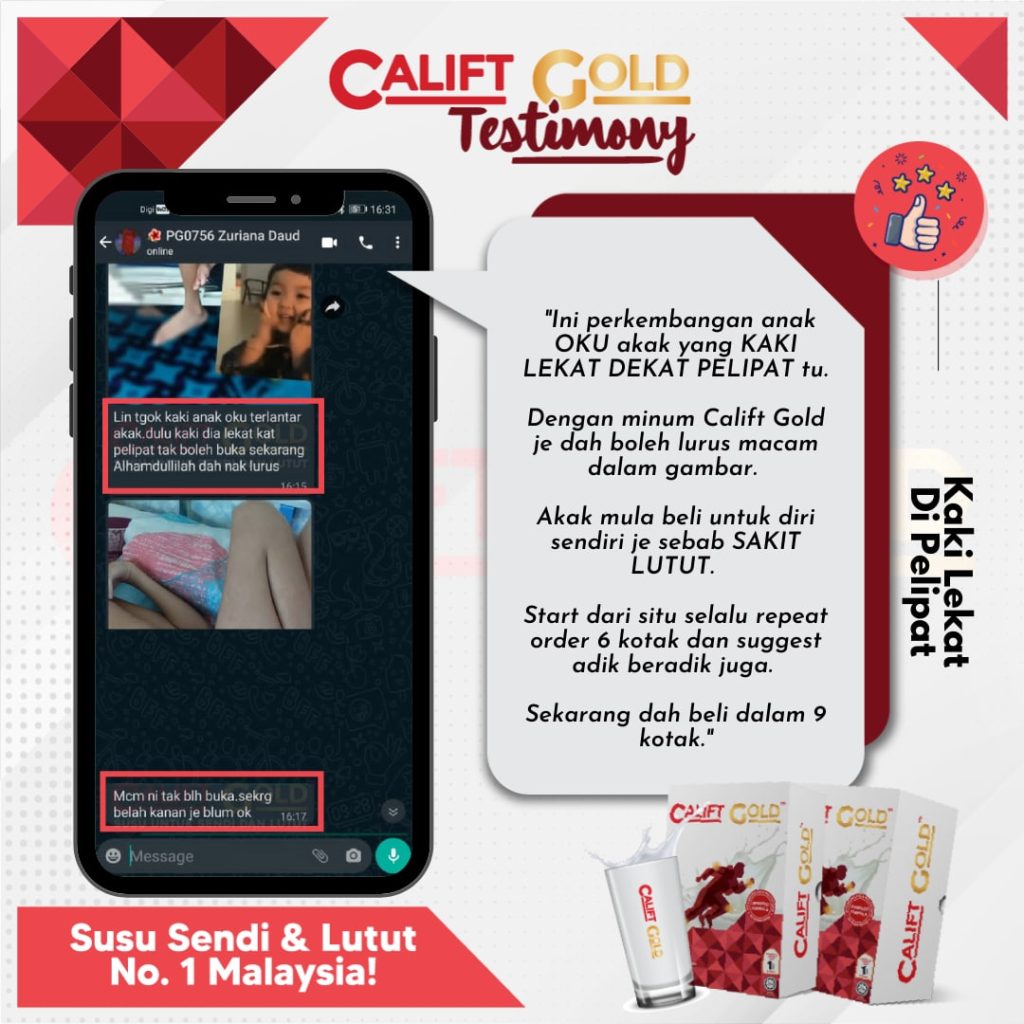 NAK SEMBUH LUTUT – CALIFT GOLD