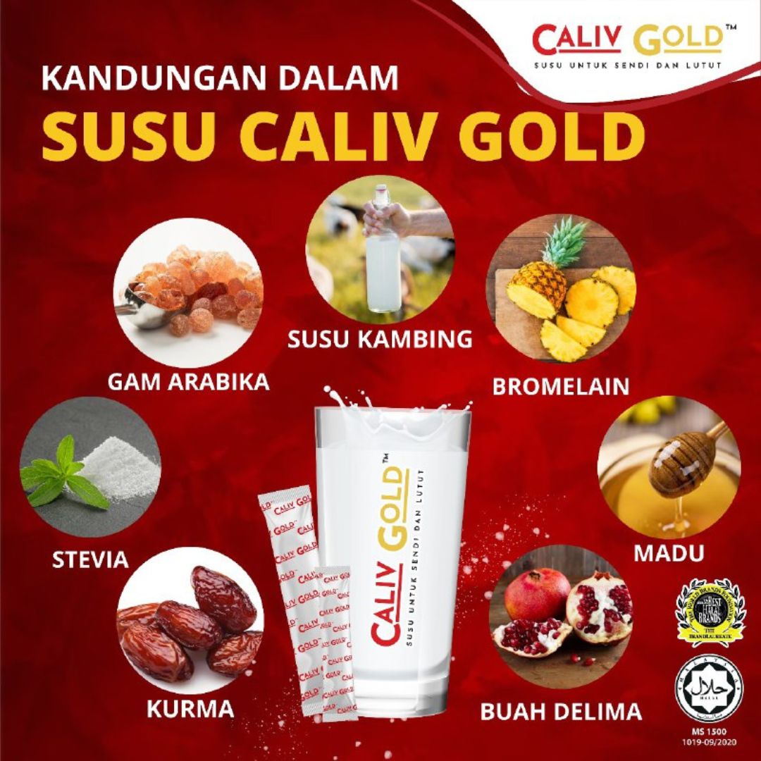 NAK SEMBUH LUTUT – CALIV GOLD – SUSU UNTUK SENDI DAN LUTUT